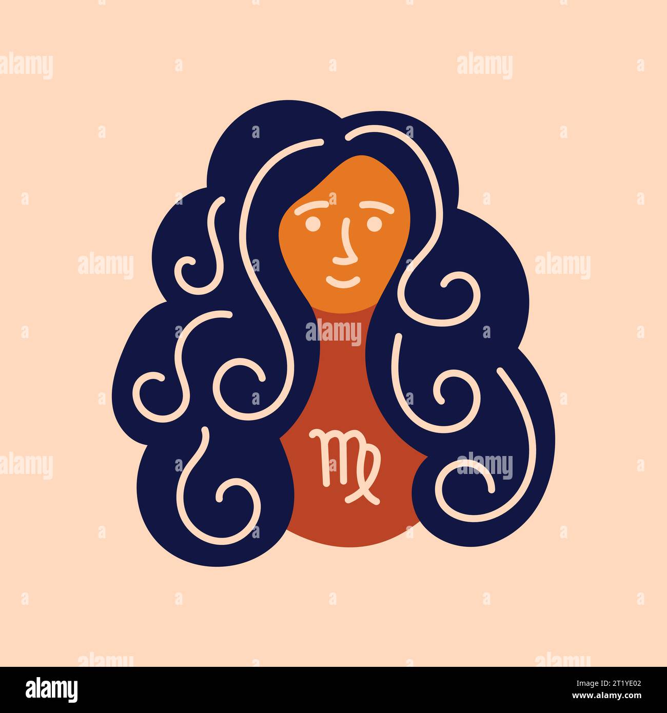 Virgo color concept. Zodiac sign. Astrology and horoscope. Predictions ...