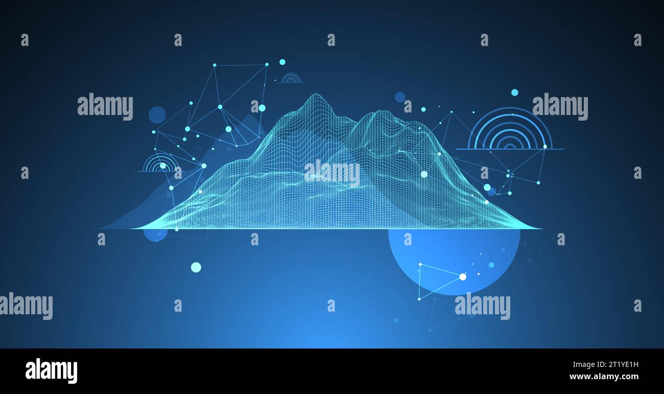 Futuristic science research art concept Stock Vector Images - Alamy