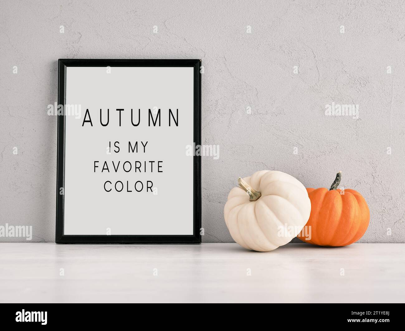Autumn favorite color message on hi-res stock photography and images ...