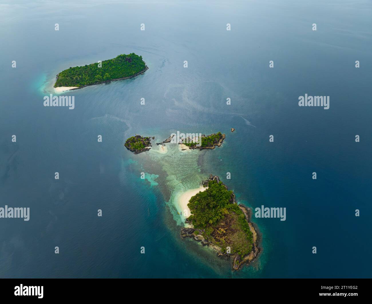 Top down view of Once Islas in Zamboanga. Mindanao, Philippines Stock ...