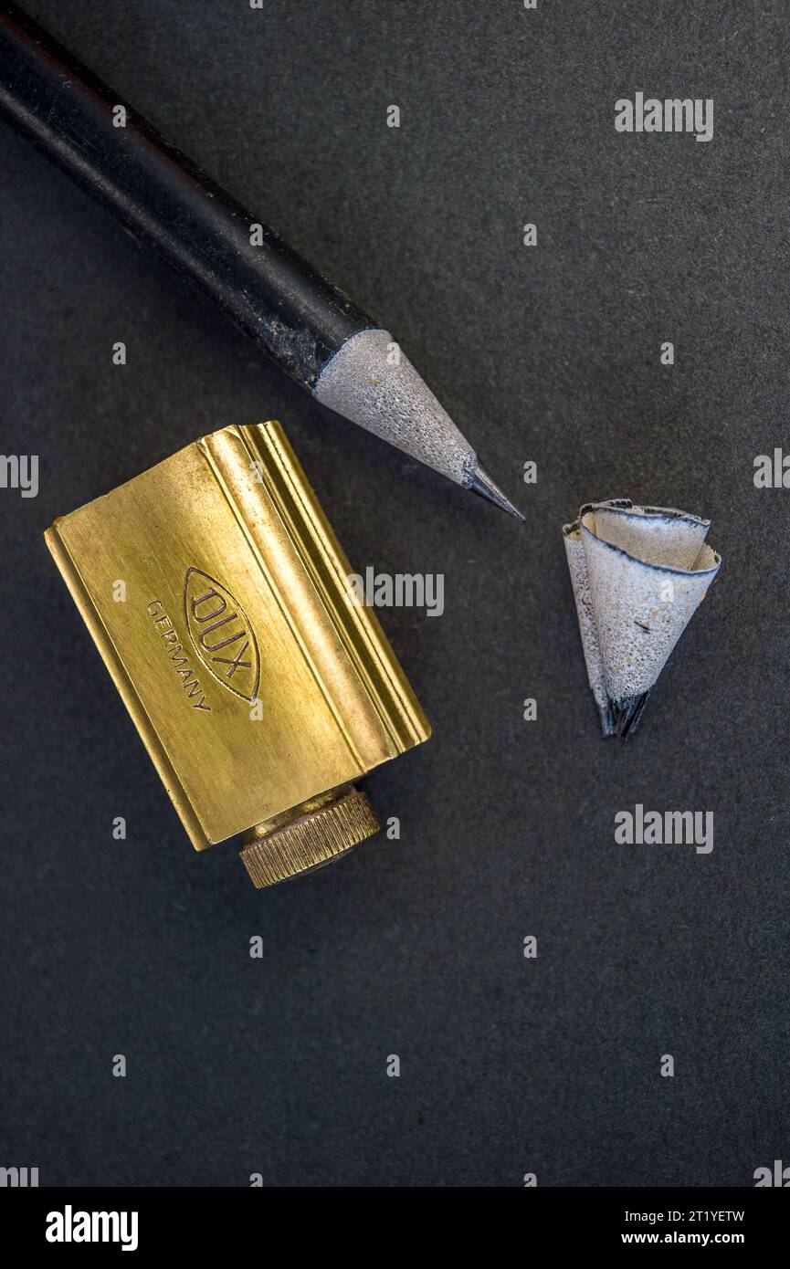 08 15 2016 Vintage-Dux Adjustable Brass Pencil Sharpener Studio Shot ...