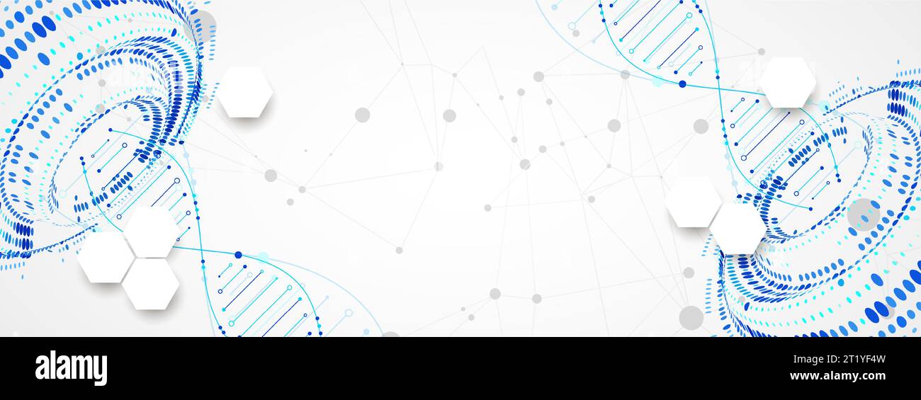 Halftone theme Vector. Science abstract background with connecting dots and lines Stock Vector ...