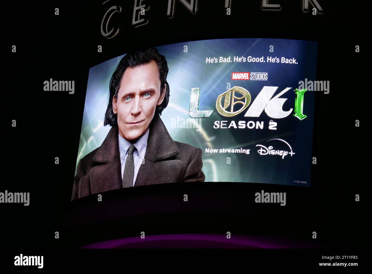 Los Angeles, California, USA 14th October 2023 Loki Season 2 Billboard ...