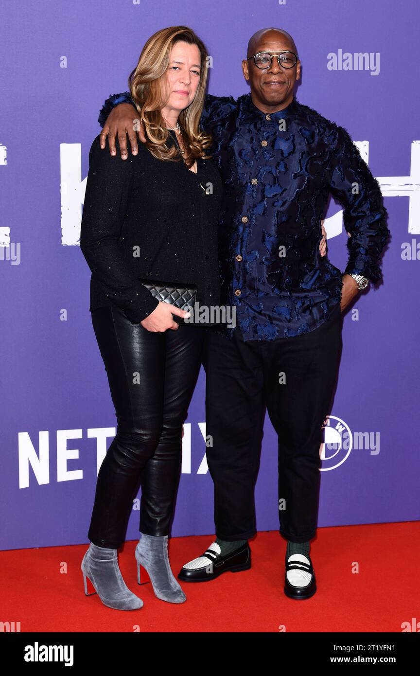 Ian Wright mit Ehefau Nancy Hallam bei der Premiere des Kinofilms The ...