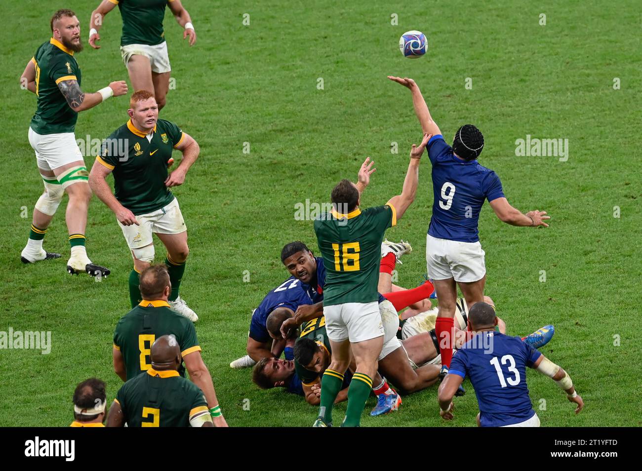 Saint Denis, France. 15th Oct, 2023. Julien Mattia/Le Pictorium ...