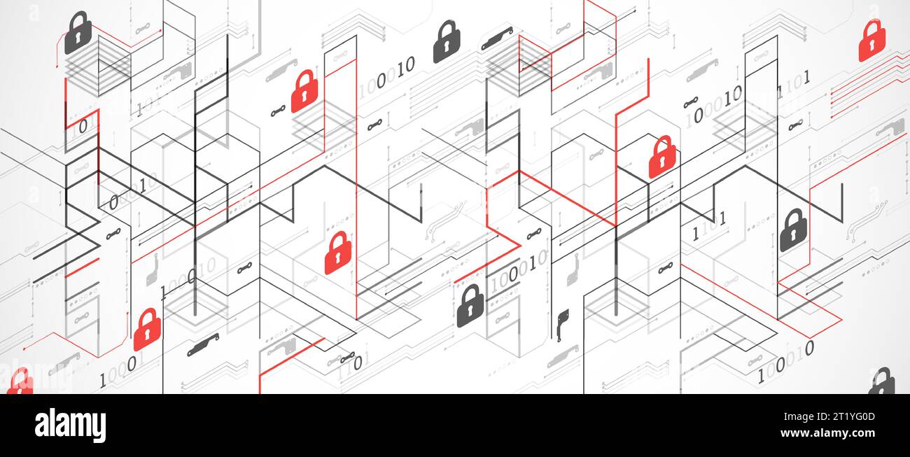 Protection mechanism, system privacy. Vector illustration Stock Vector ...