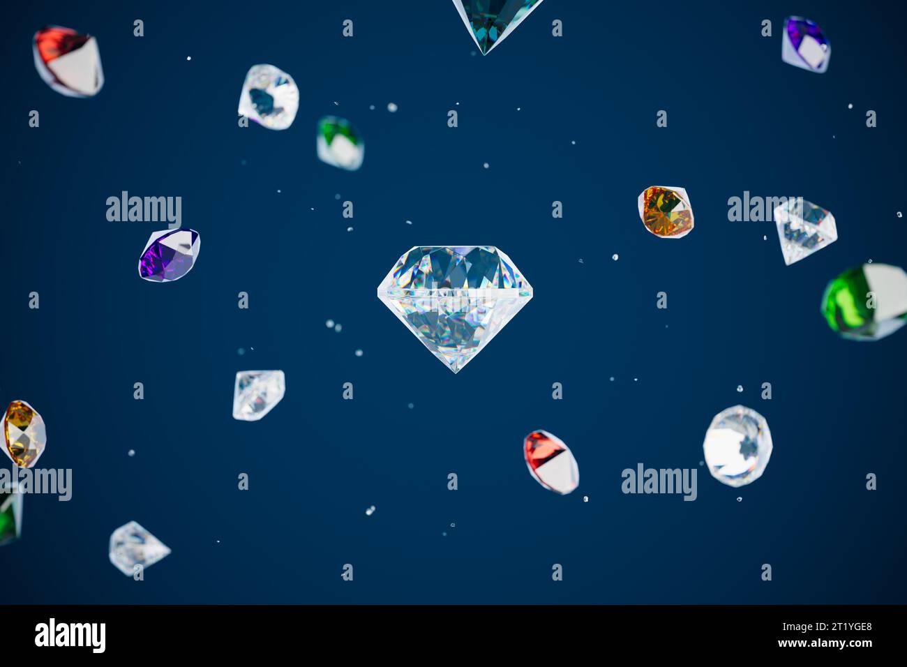 Gems falling hi-res stock photography and images - Alamy