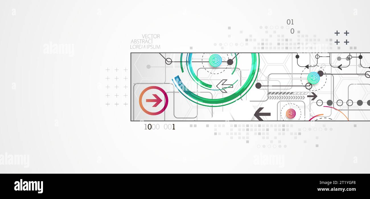 Abstract horizontal technology background. Communication concept ...