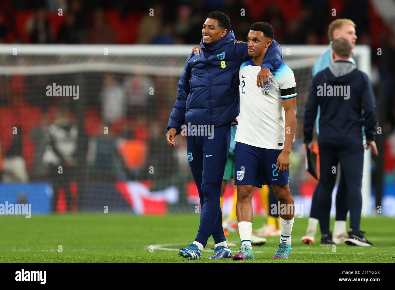 Jude Bellingham and Trent Alexander-Arnold of England - England v ...