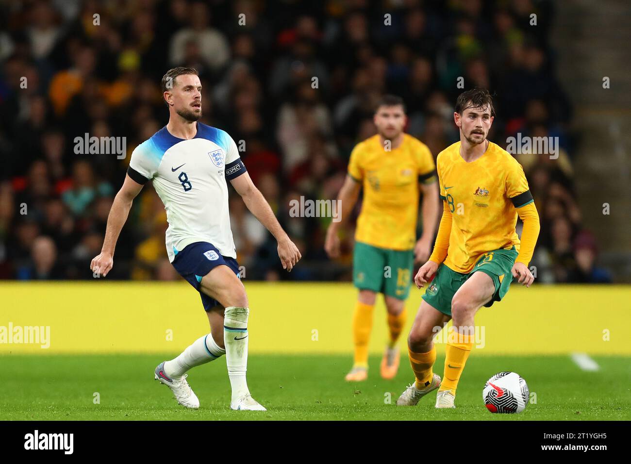 Jordan Henderson of England and Connor Metcalfe of Australia - England ...