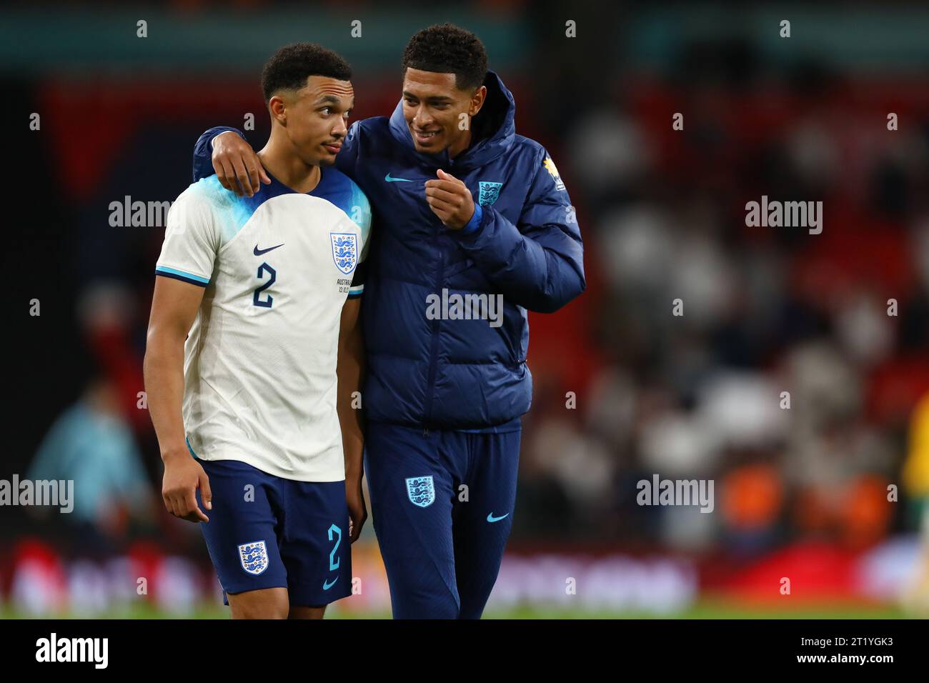 Jude Bellingham and Trent Alexander-Arnold of England - England v ...