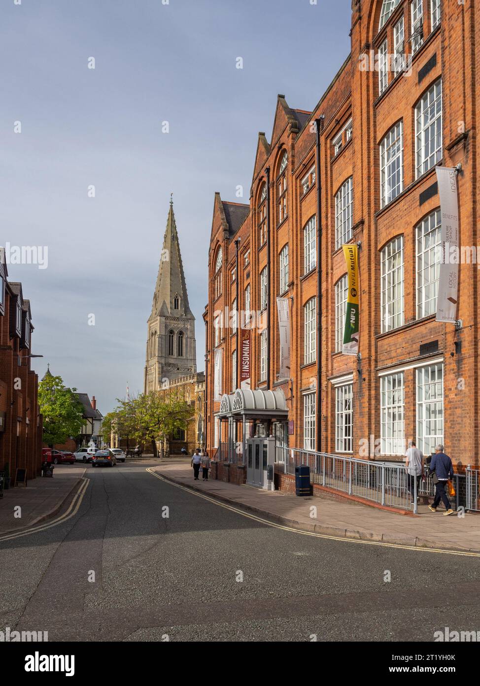 Town centre street view, Market Harborough, Leicestershire, UK ...