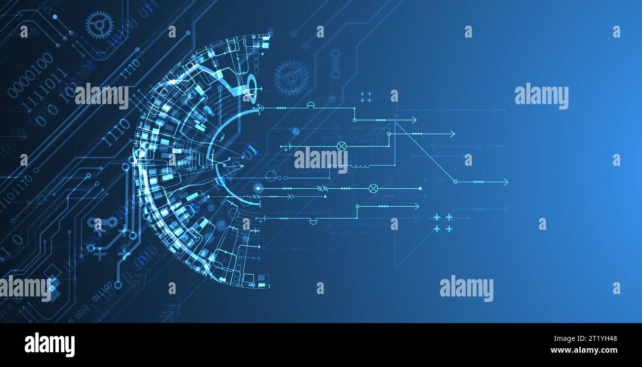 Abstract background on technological and scientific topics. Various ...