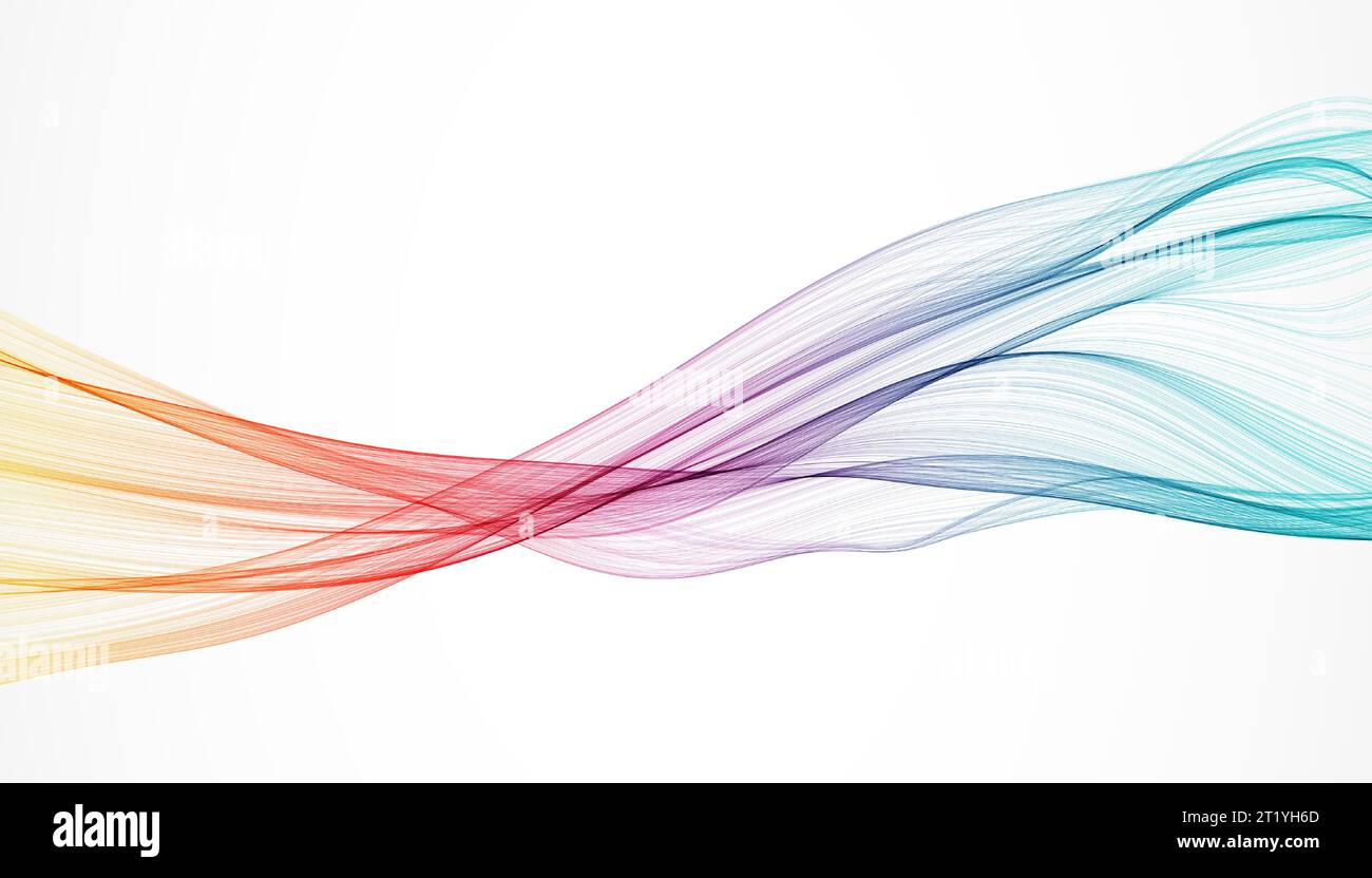 Abstract background. Vector. Illustration of a color wave Stock Vector ...