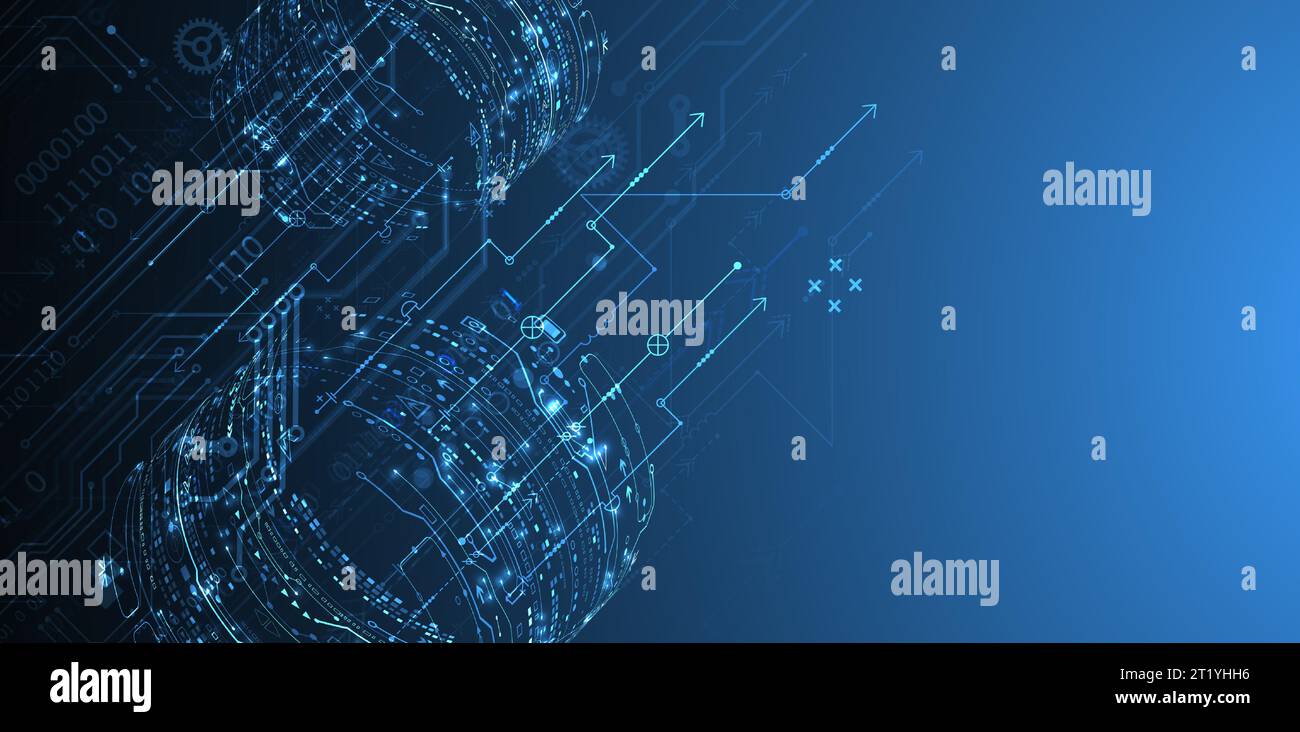 Abstract background on technological and scientific topics. Various ...