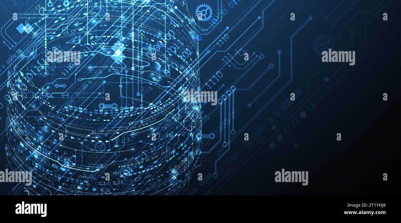 Abstract background on technological and scientific topics. Various ...