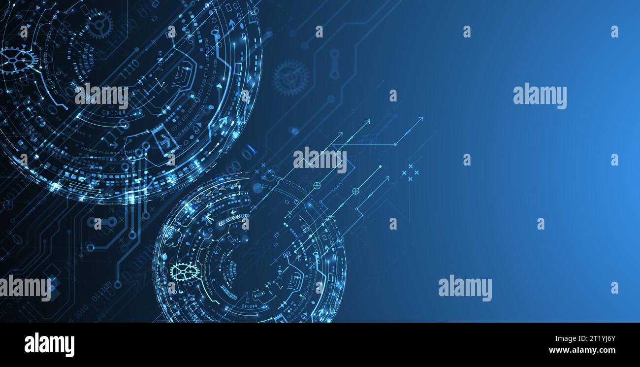 Abstract background on technological and scientific topics. Various ...