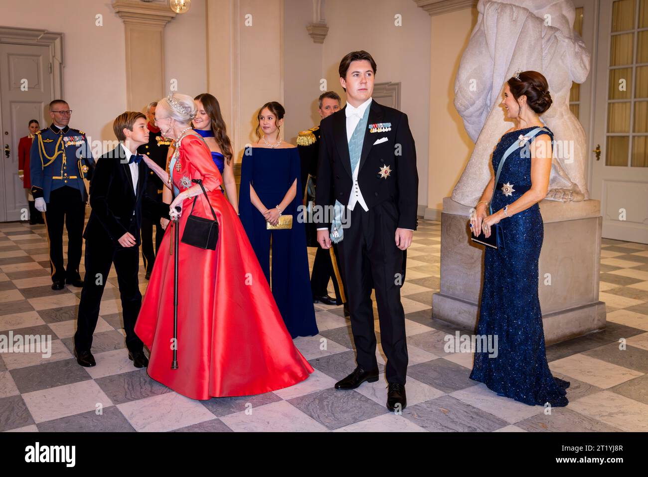 COPENHAGEN, DENMARK - OCTOBER 15: Queen Margrethe, Crown Prince ...