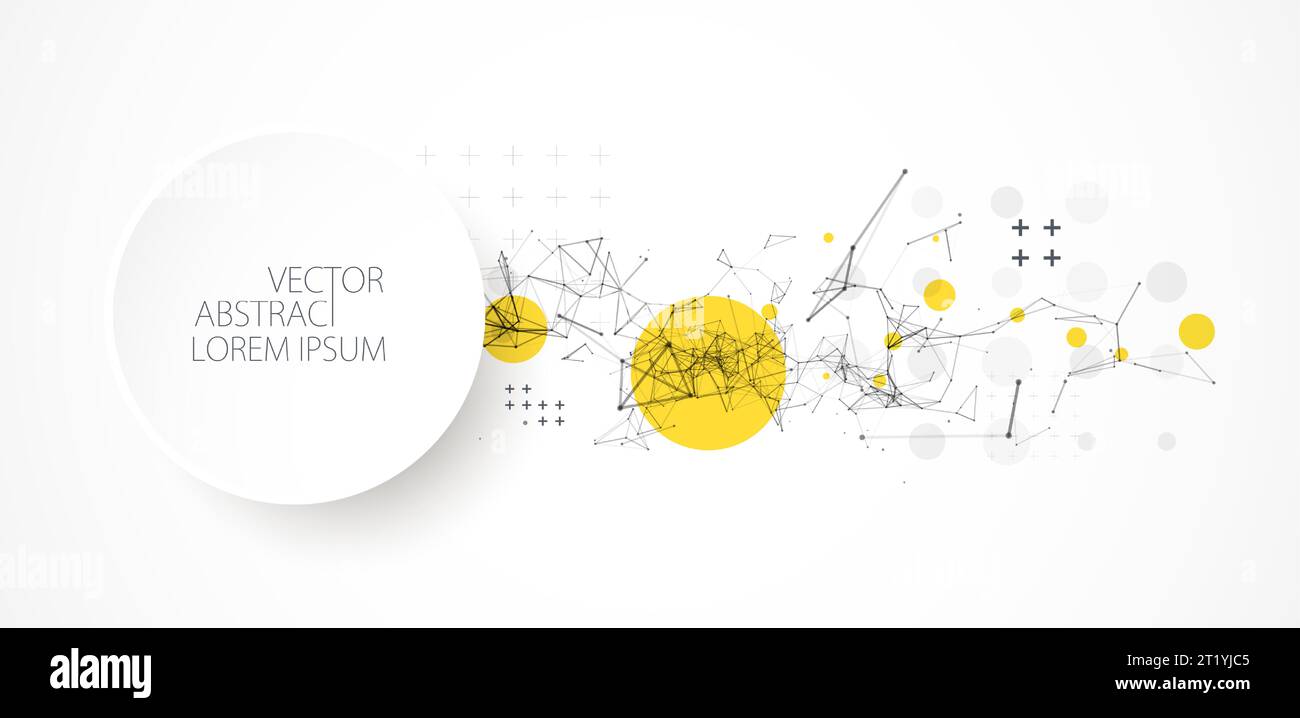 Template for science and technology presentation. Plexus style ...