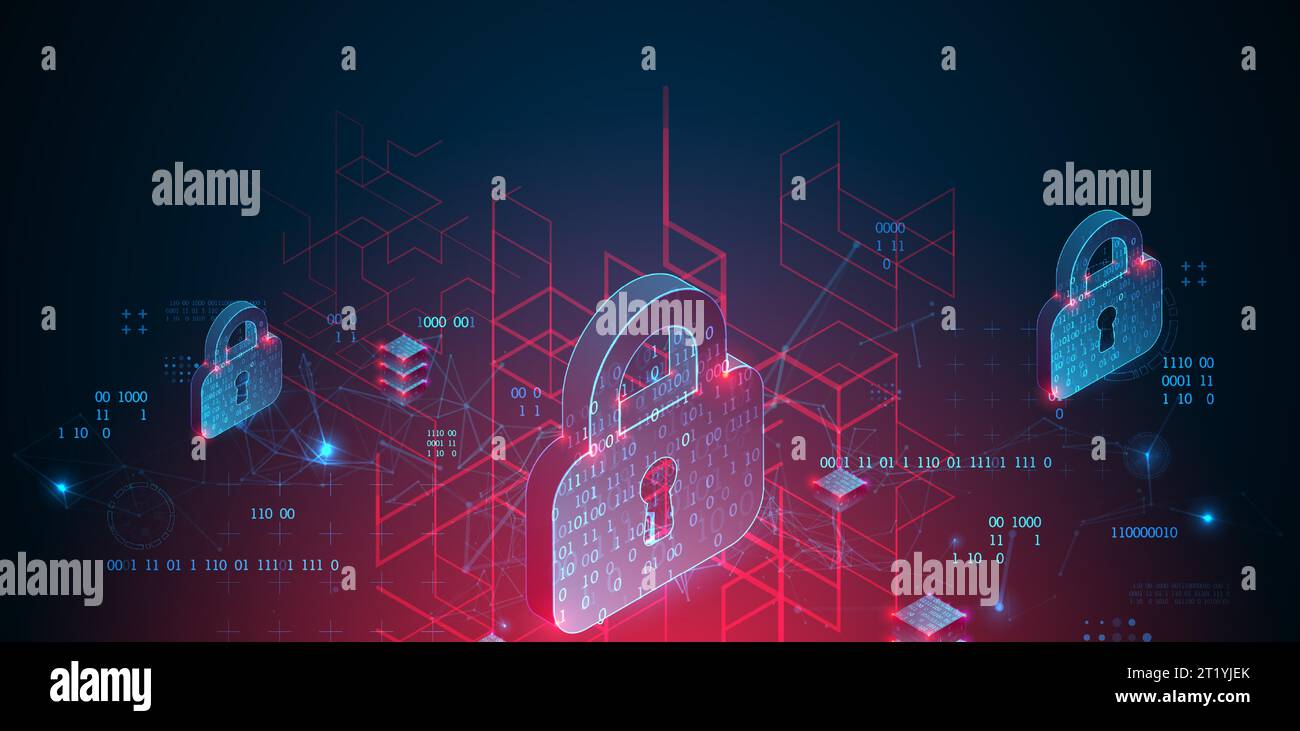 Personal data security Illustrates cyber data or information privacy ...