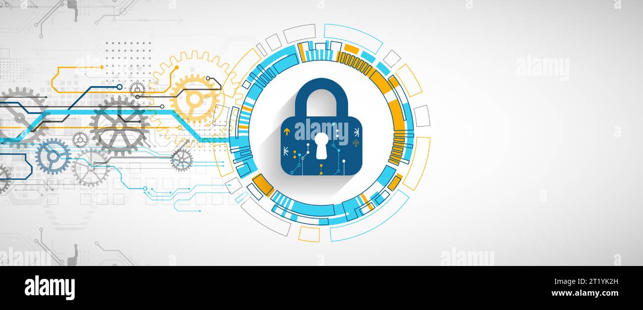 Personal data security Illustrates cyber data or information privacy ...