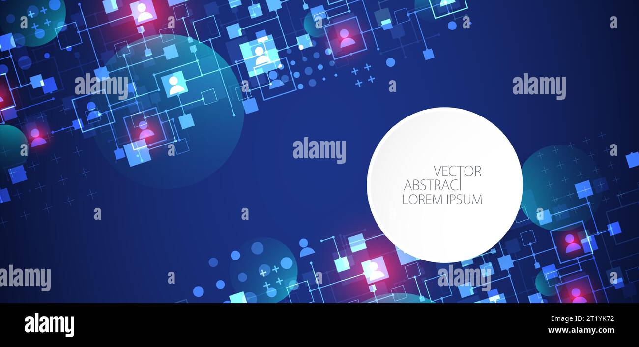 Social media vector background. Communication concept Stock Vector ...