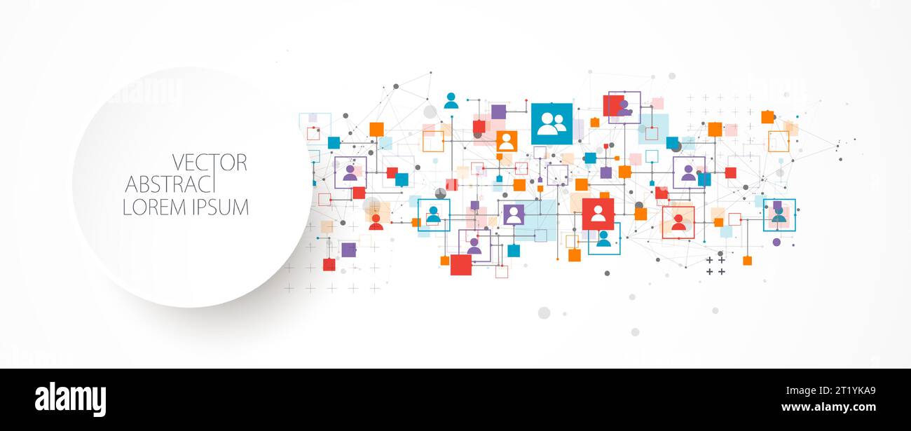 Social media vector background. Communication concept Stock Vector ...