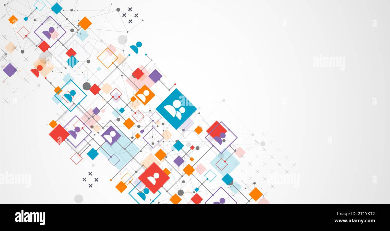 Social media vector background. Communication concept Stock Vector ...