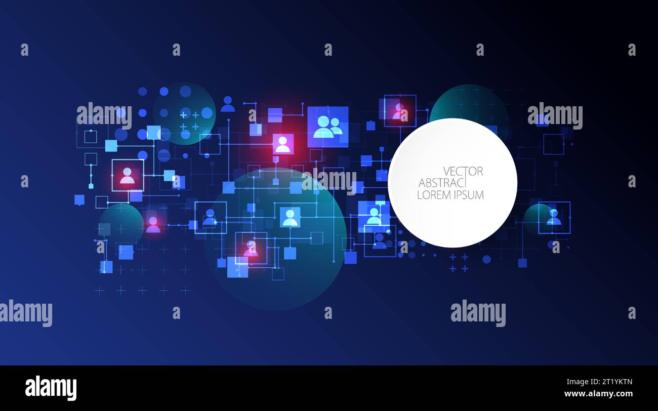 Social media vector background. Communication concept Stock Vector ...