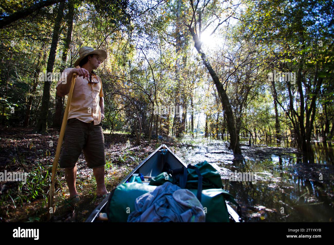 Canoe in the swamp hi-res stock photography and images - Alamy