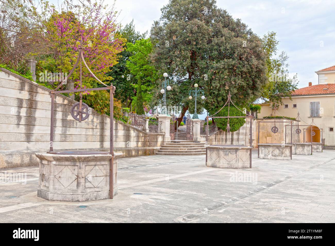 The Five Wells Square in the old town of Zadar, is one of the most ...