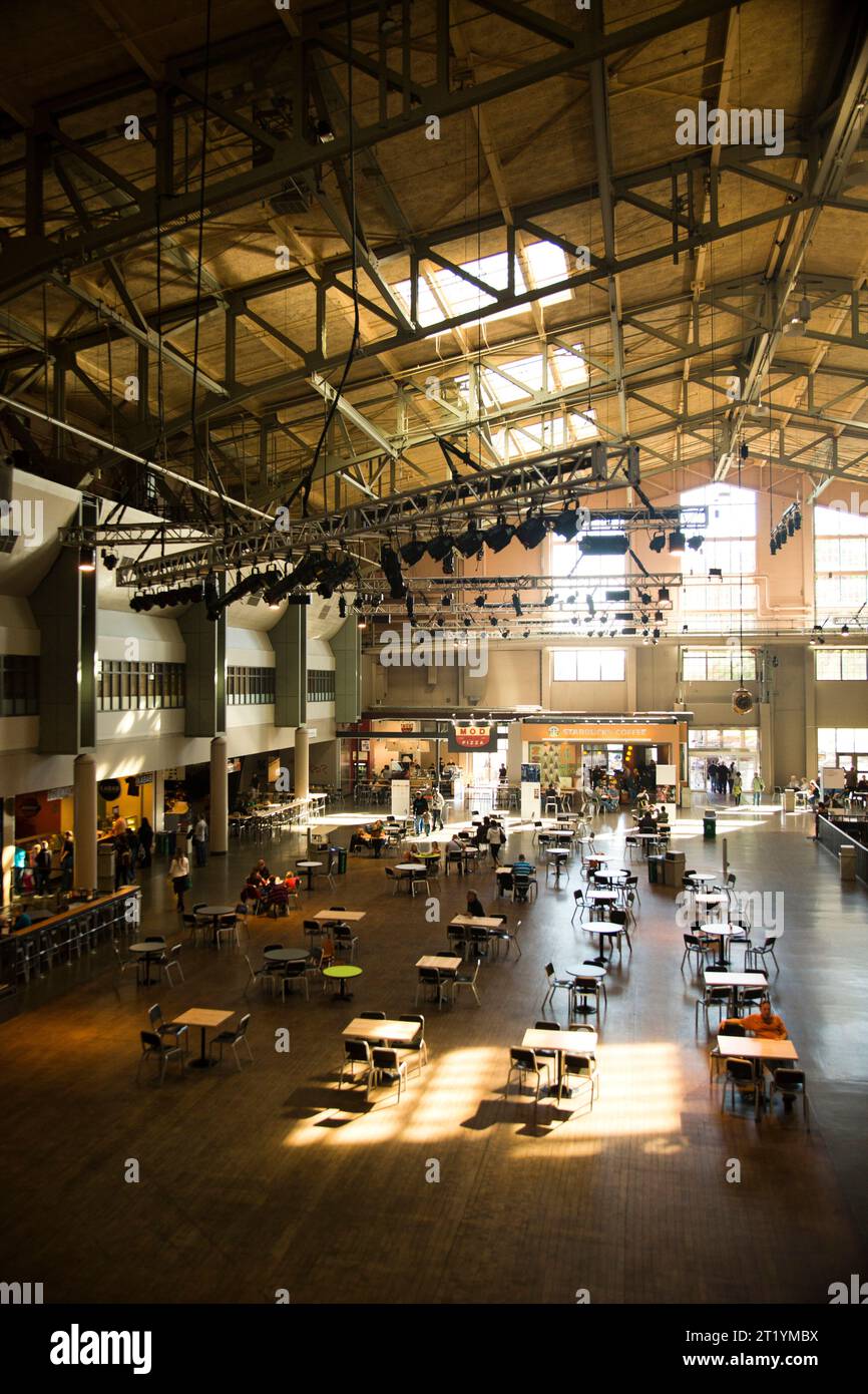 The inside of the newly rebuilt Seattle Armory near the Space Needle in ...