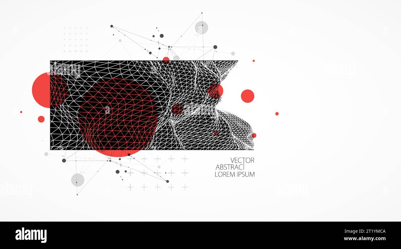 Abstract scientific and technological background. Image of a part of ...