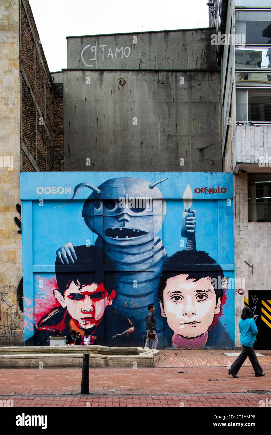Graffiti in downtown Bogota, Colombia Stock Photo - Alamy