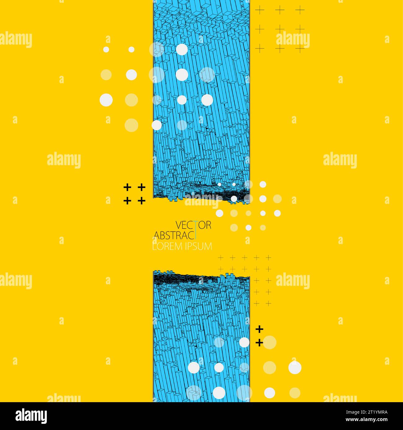 Modern square science or technology elements. Trendy abstract ...