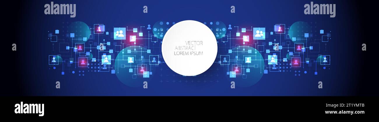 Social media vector background. Communication concept Stock Vector ...