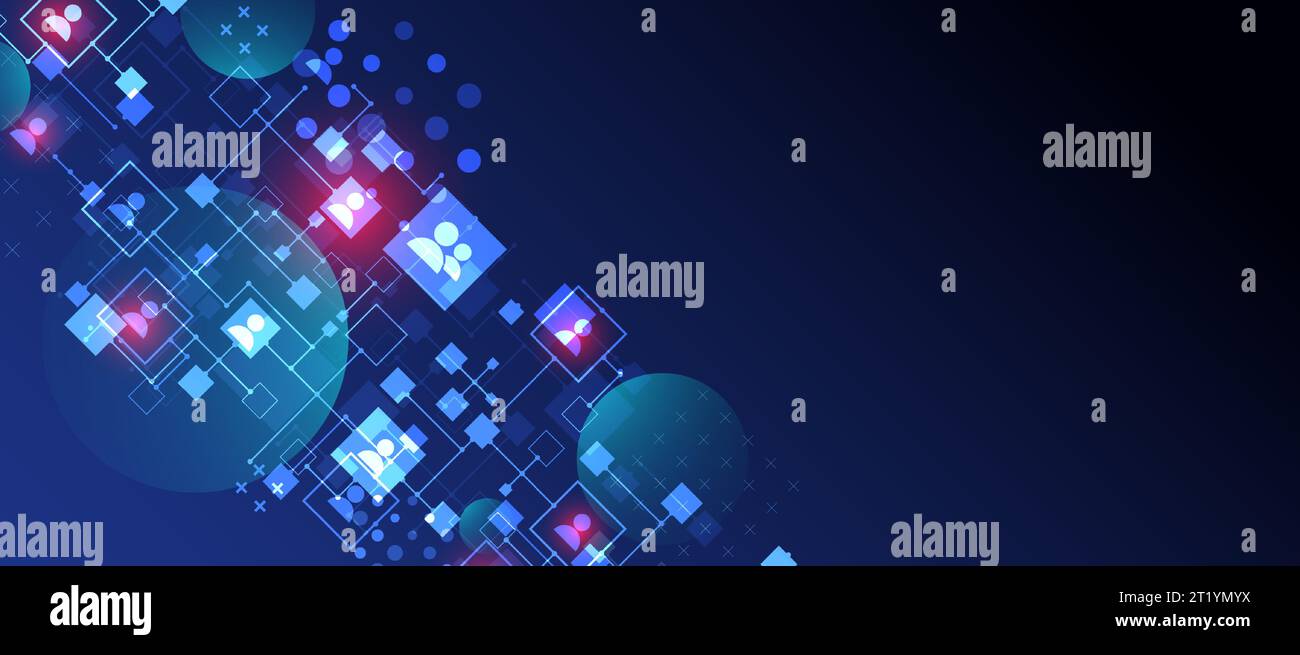 Social media vector background. Communication concept Stock Vector ...