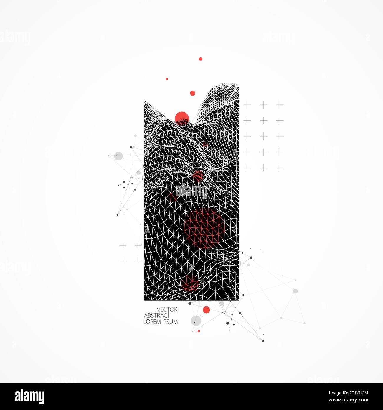 Abstract scientific and technological background. Image of a part of ...