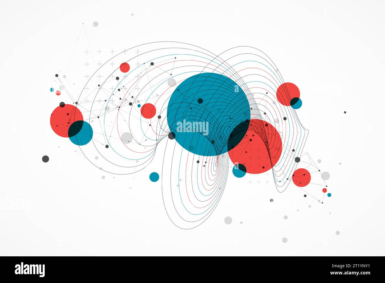 Tech background spiral effect Cut Out Stock Images & Pictures - Alamy