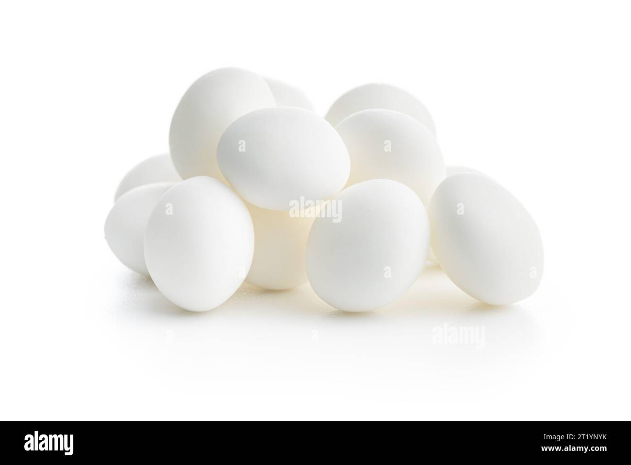 Mint candies. Menthol bonbons isolated on the white background Stock ...