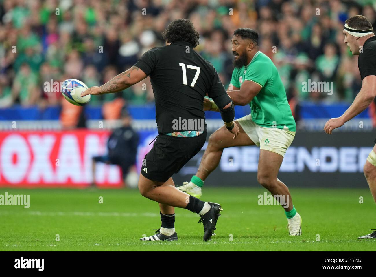 Ireland's Bundee Aki during the 2023 Rugby World Cup Quarter-finals ...