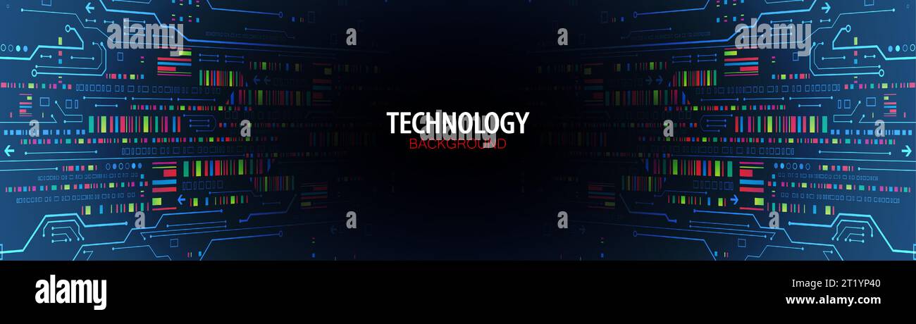 Vector illustration, Hi-tech digital technology and engineering ...