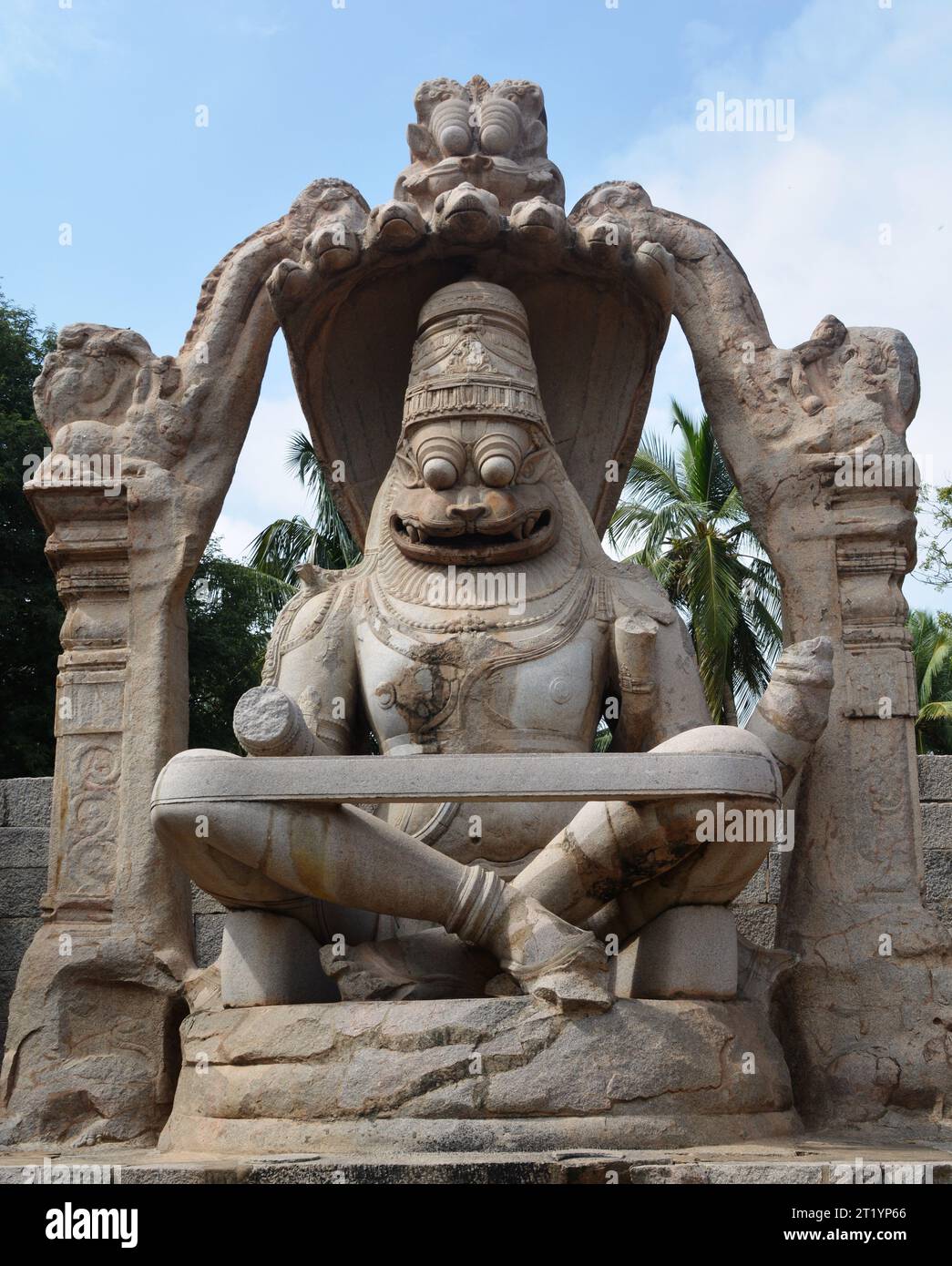 Narasimha Statue Hampi Karnataka Stock Photo - Alamy