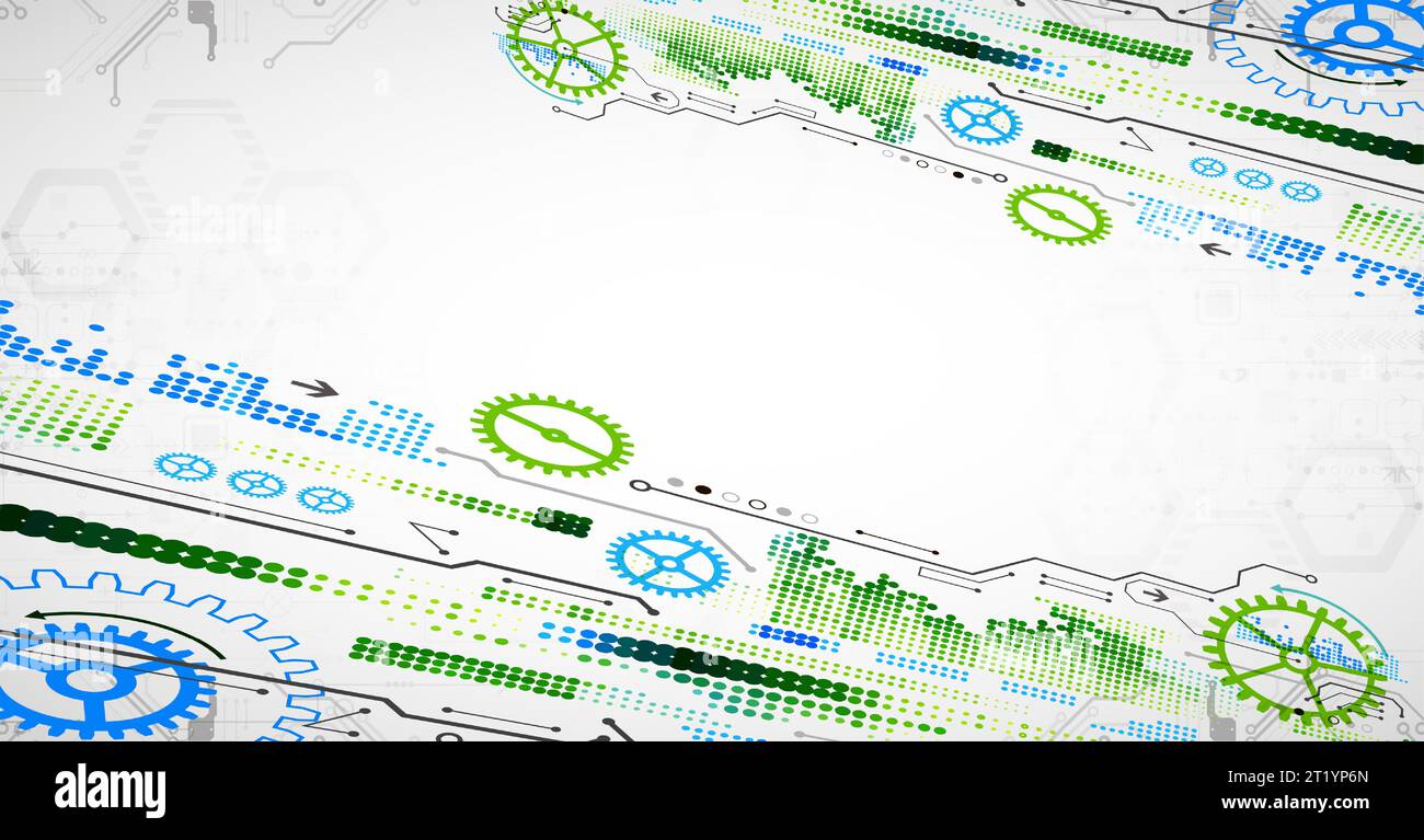 Abstract color vector background on a technological theme is created ...