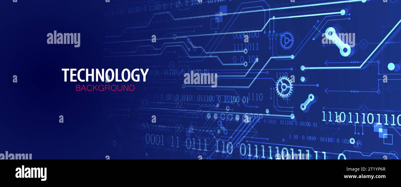 Vector illustration, Hi-tech digital technology and engineering ...