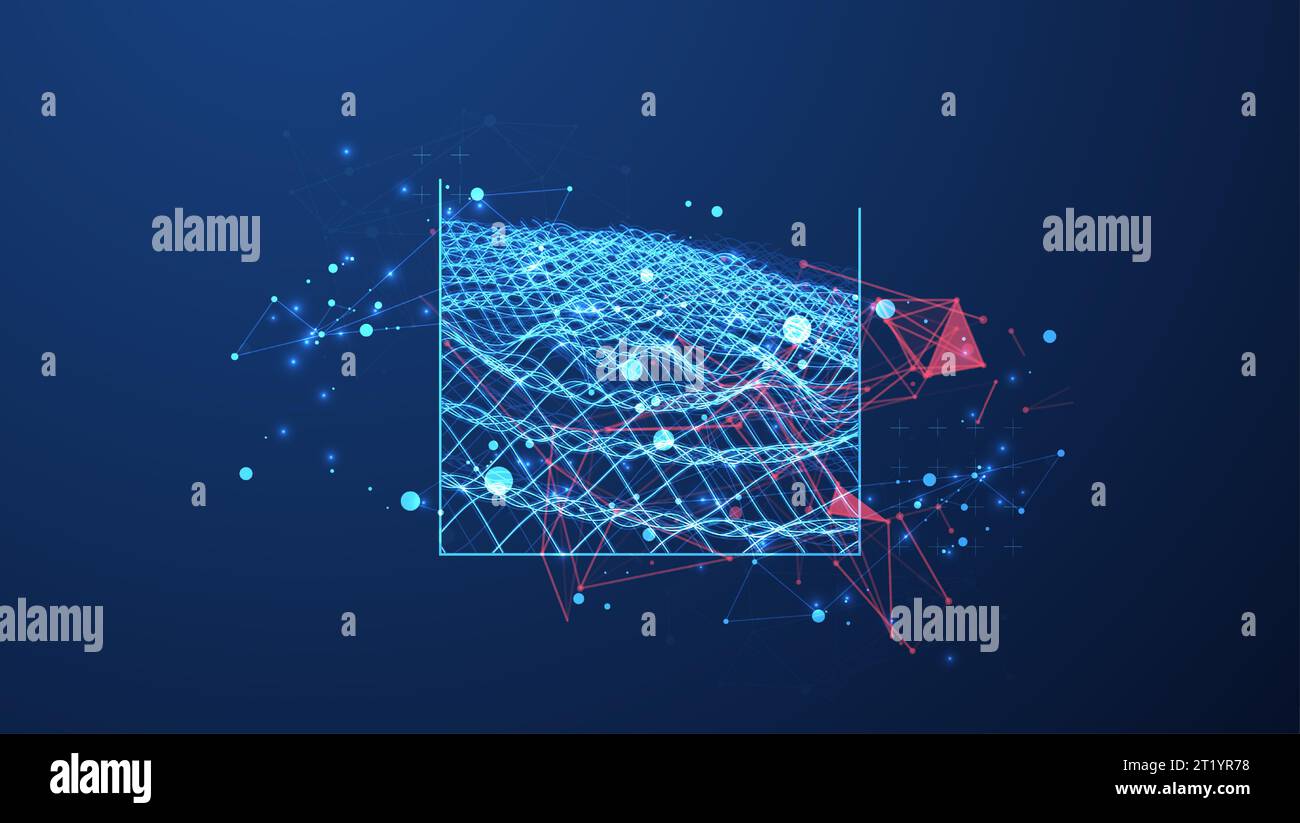 Abstract background. Water wave texture in the middle of the square ...