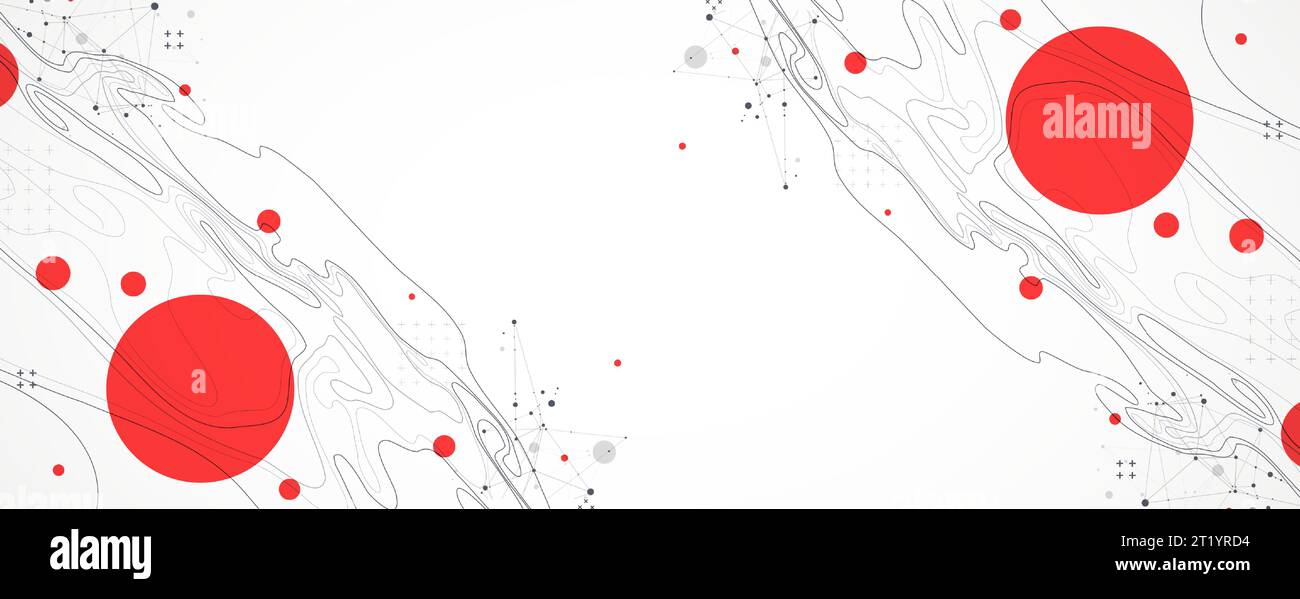 Vector abstract landscape geodesy topography map background. Art Line ...