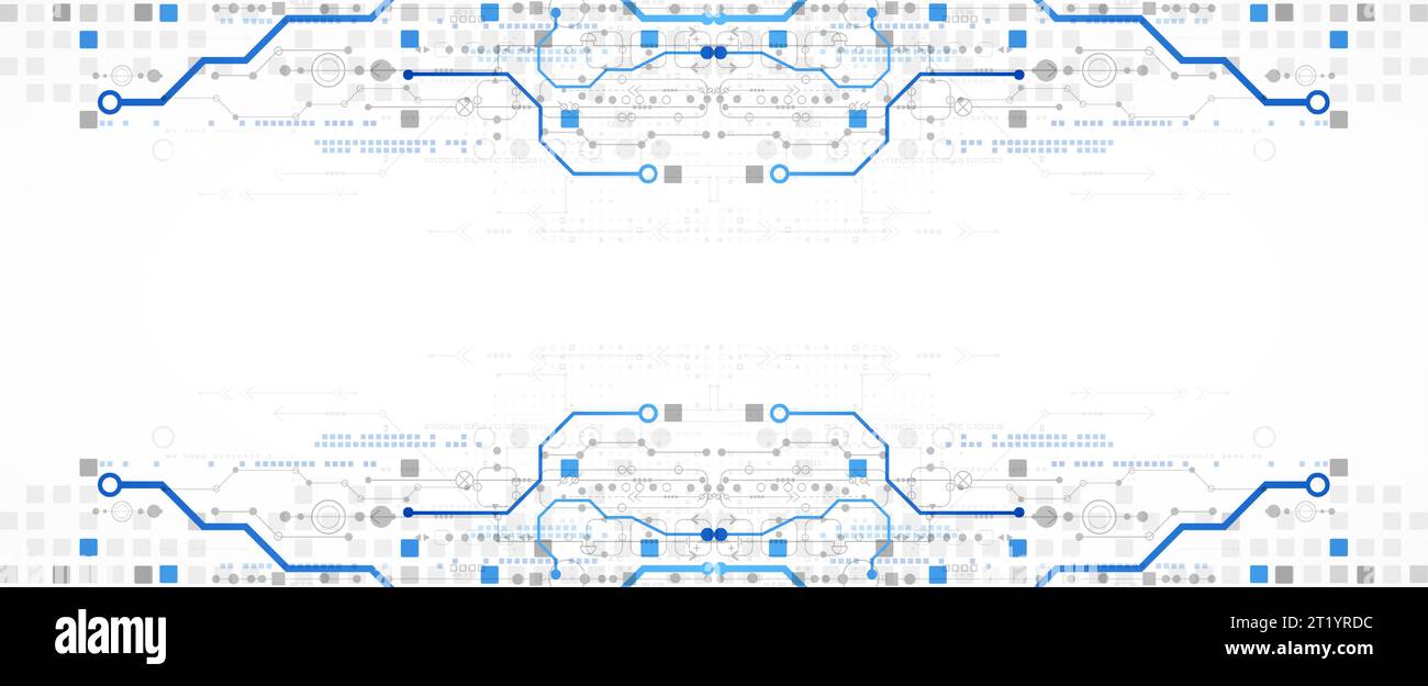 Abstract technology concept. Circuit board, high computer color ...