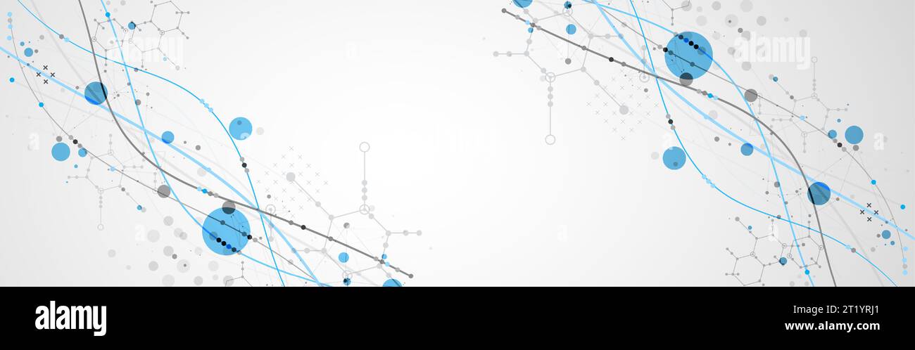 Science template. Background with lines of different colors with ...