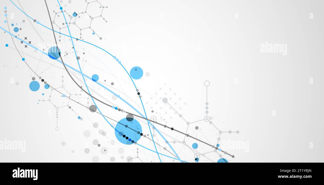 Science template. Background with lines of different colors with ...